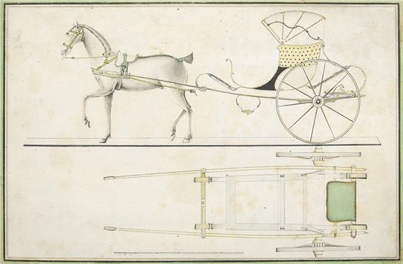French School, 19th Century | Three projects of phaeton | MutualArt