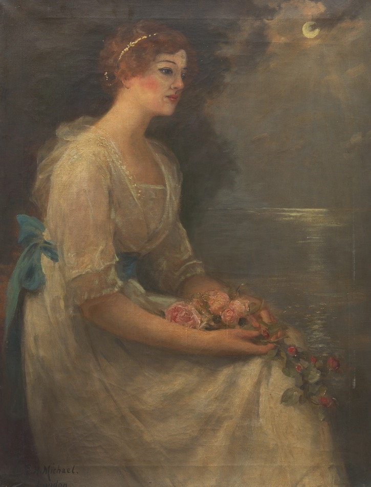 Frederick Howard Michael | Portrait of a girl | MutualArt