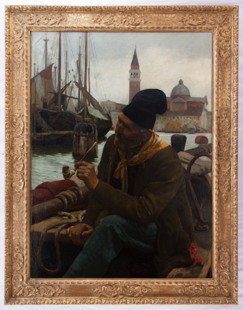 Giuseppe Barison | Pescatore a Venezia | MutualArt
