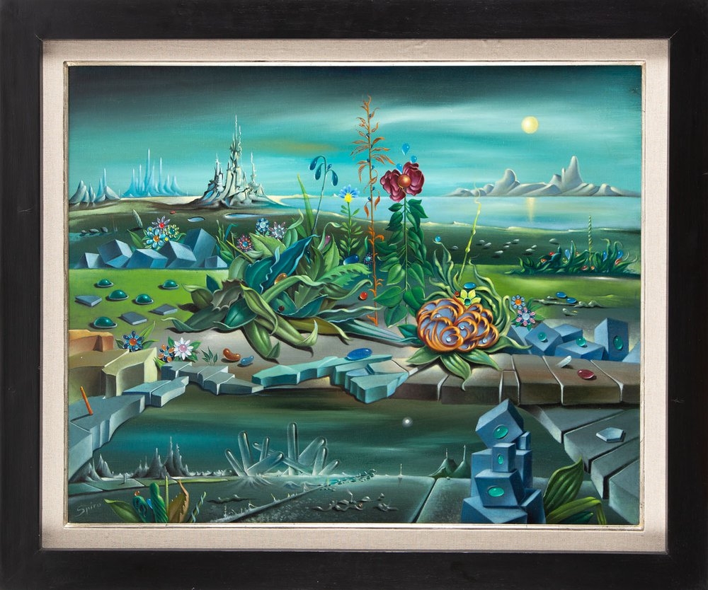 Georges Spiro | Surreal landscape (1950) | MutualArt