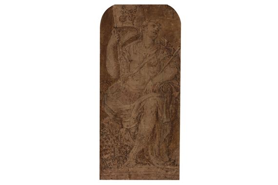 Venetian School, 16th Century | Study for a male figure armoured all ...
