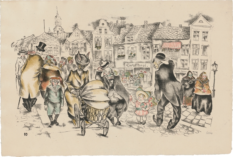 Shalom Sebba | Ostpreußische Kleinstadt (1923) | MutualArt