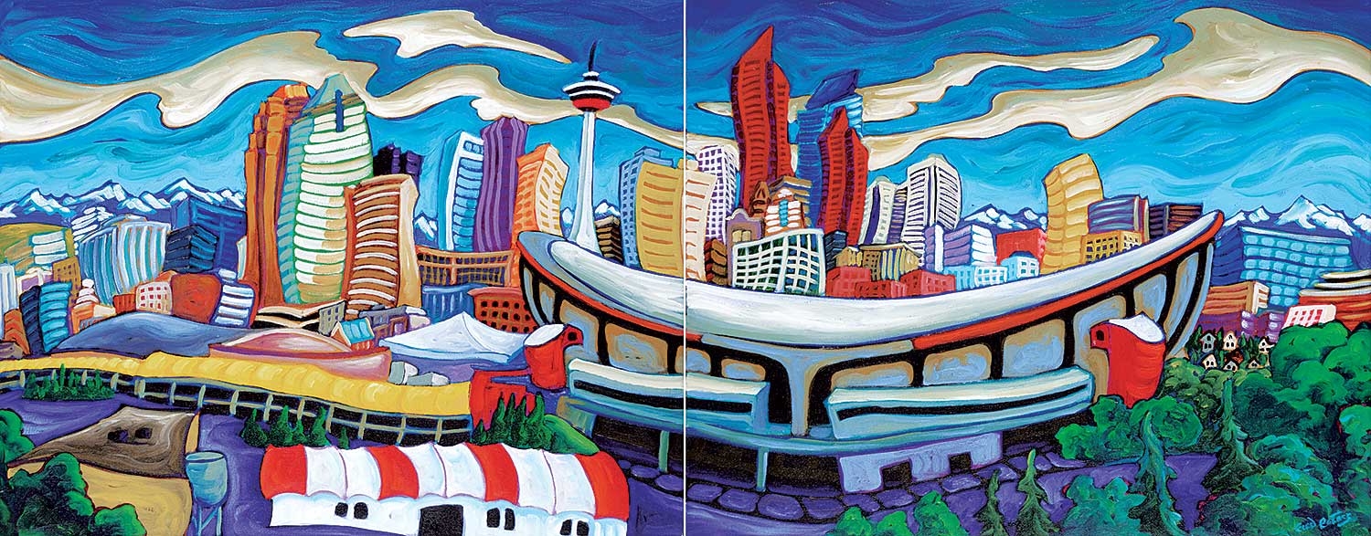 Fred Peters | Calgary [Diptych] (2003) | MutualArt