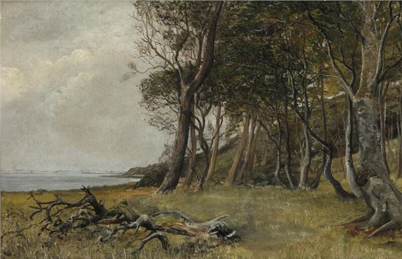 Ole Ring | Coastal view from Roskilde Fjord (1929) | MutualArt