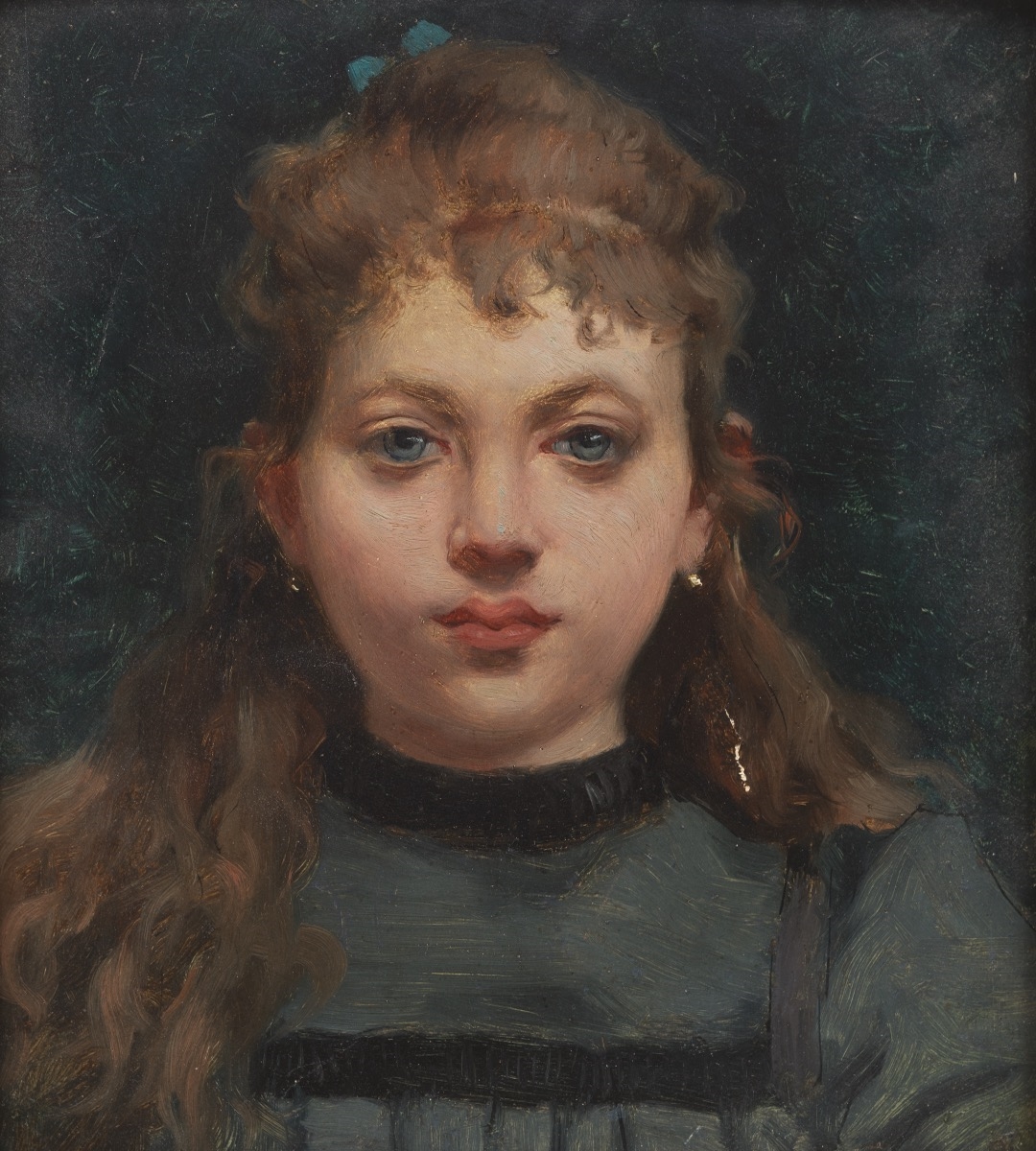 William Greason | Portrait of a young girl (19th Century) | MutualArt