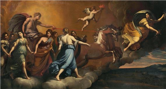 Guido Reni | Apollo in his Chariot preceded by Aurora | MutualArt