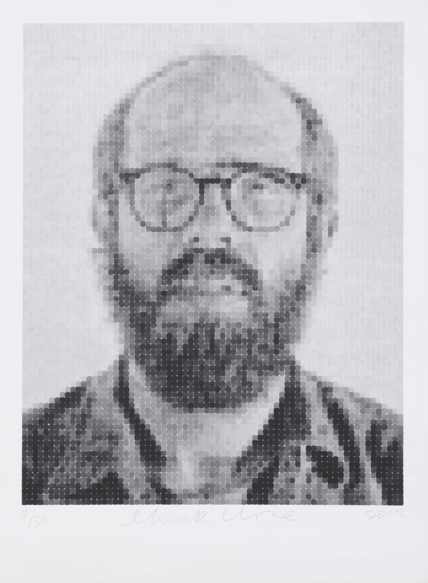 Chuck Close | Selfportrait (2012) | MutualArt