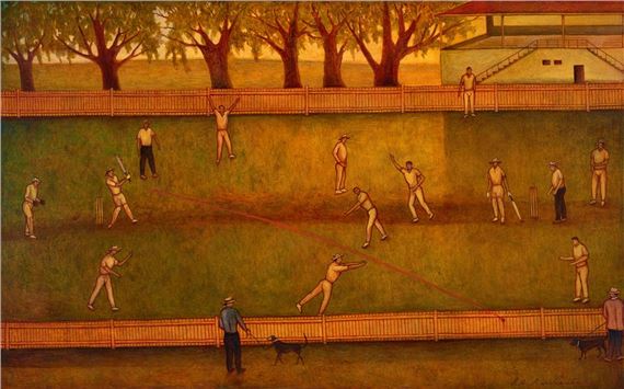 Bob Marchant | Over the Fence for Six | MutualArt