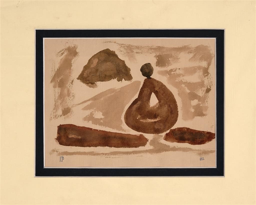 Ivan Peries | Seated Figure (1982) | MutualArt