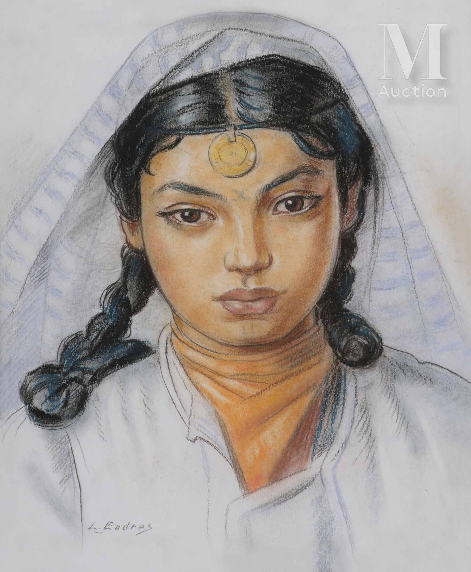 Louis John Endres | Jeune mauresque | MutualArt