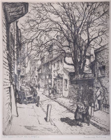 Frederick Robbins | Frederick Robbins, Etching of Philadelphia | MutualArt