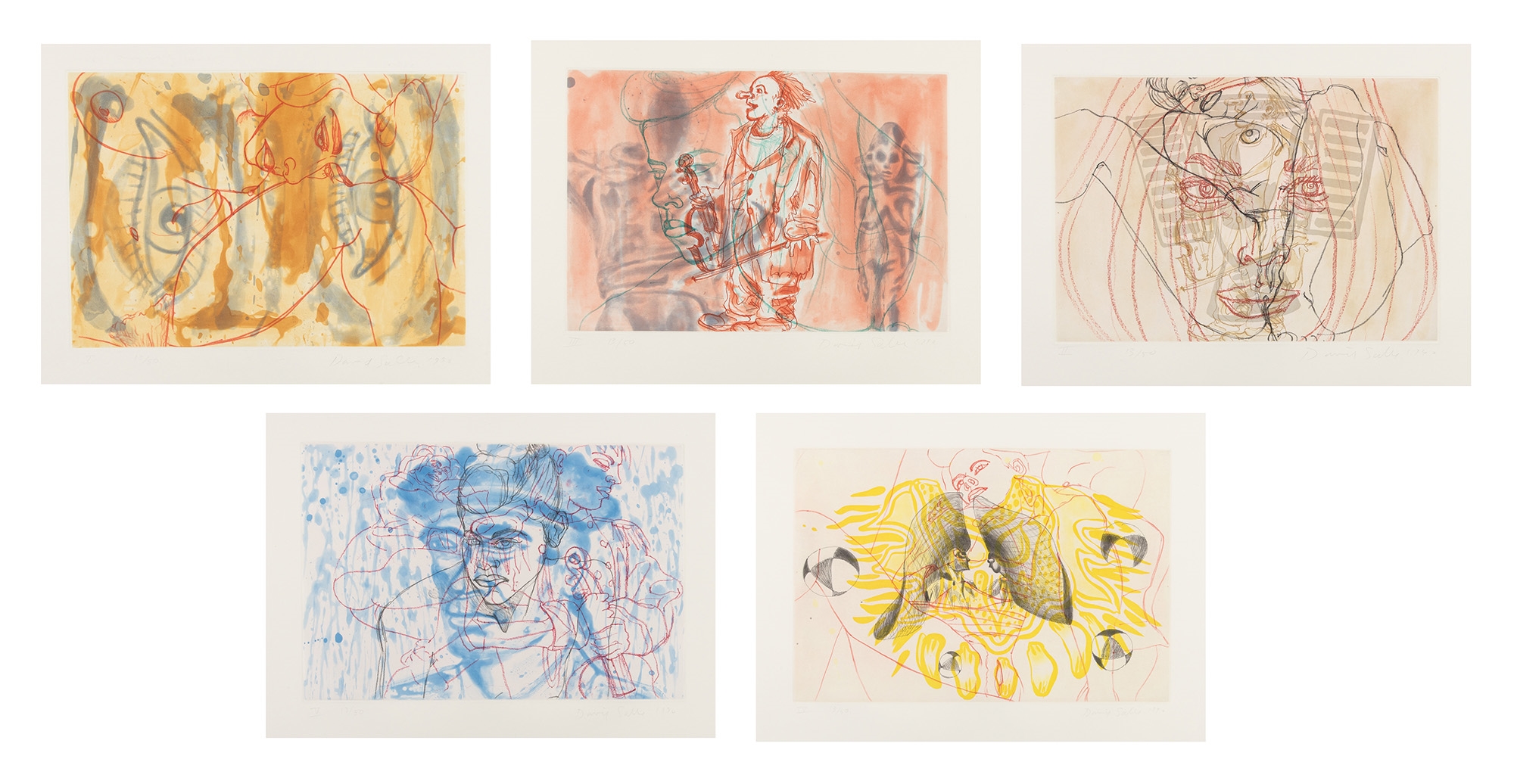 David Salle | THE UNIVERSE MENDER SERIES (1990) | MutualArt