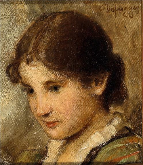 Franz von Defregger | A Young Girl in Traditional Costume | MutualArt