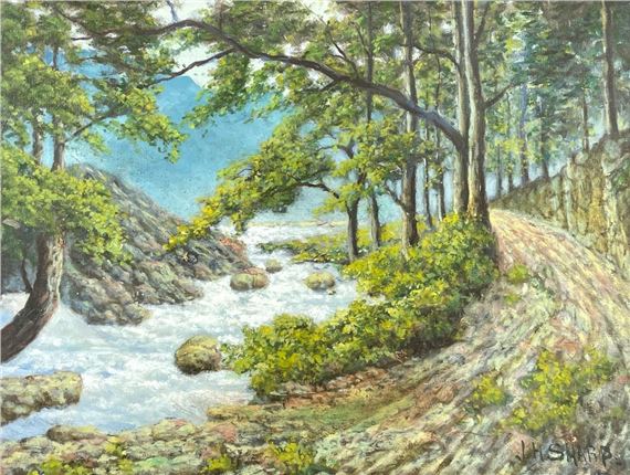 Joseph Henry Sharp | Vibrant landscape | MutualArt