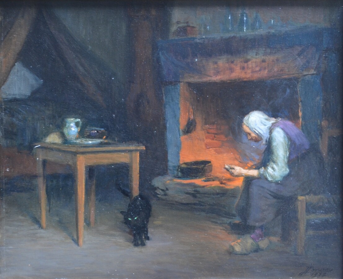 Jules Francois Charles Ponceau | Au Porteau (chez la mère Rocher) (1920 ...