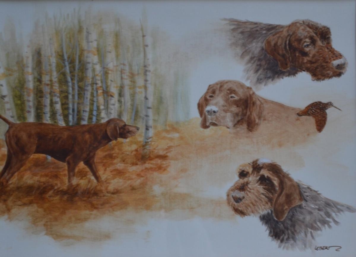 François Lebert | L'envol des canards devant la barque | MutualArt