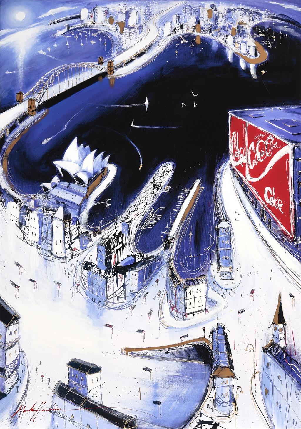 Mark Hanham | Aerial View of Sydney Harbour | MutualArt