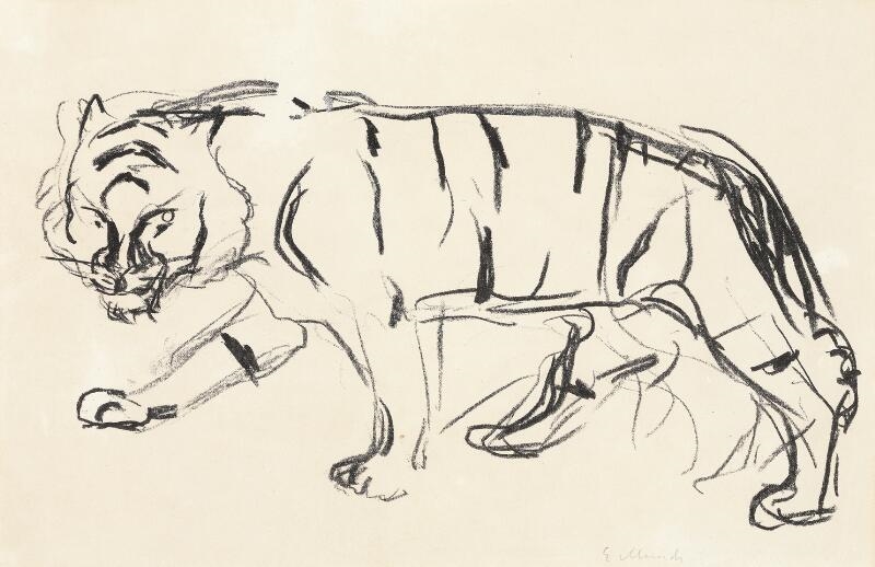 Edvard Munch | “Gående tiger” (Walking Tiger) | MutualArt