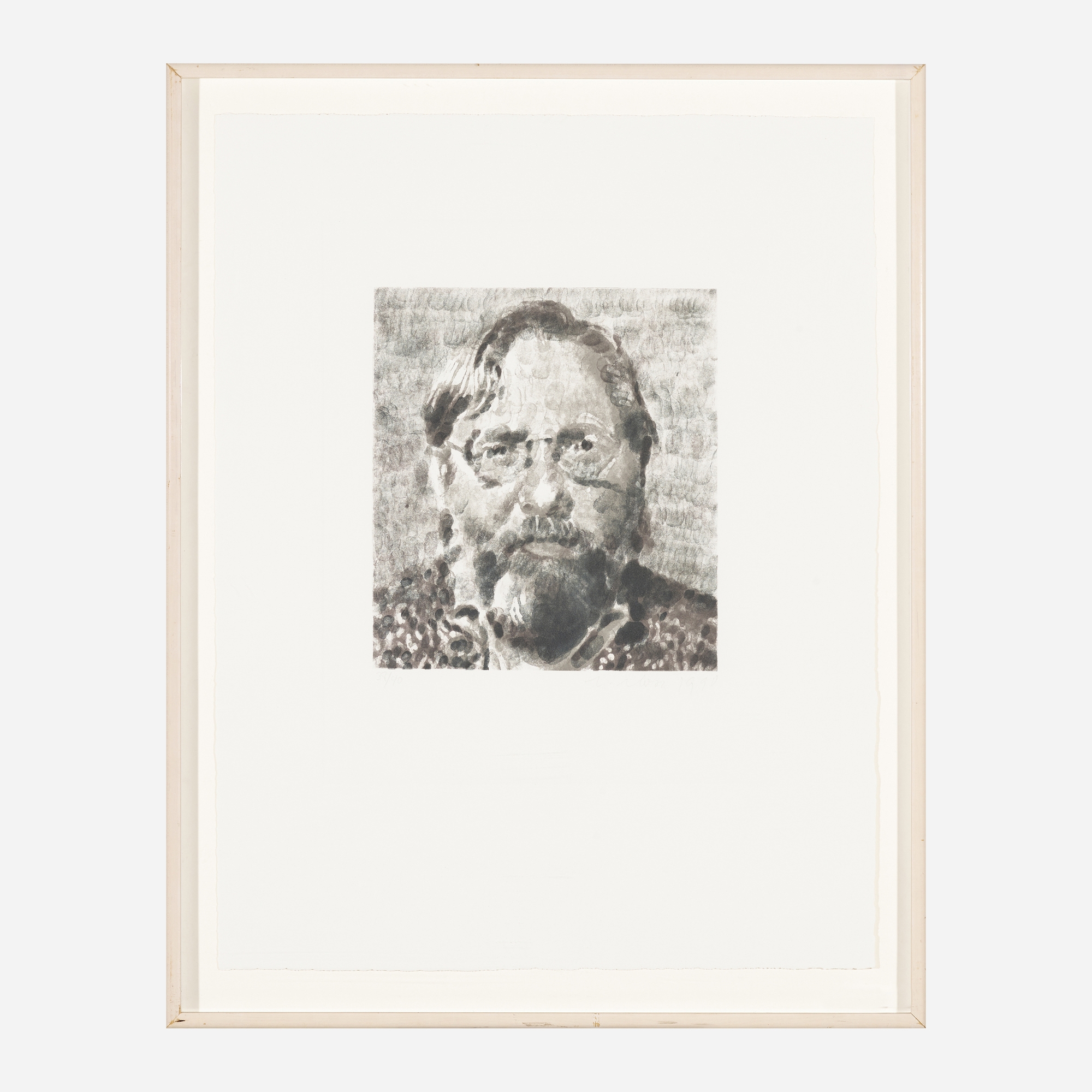 Chuck Close | John I (1990) | MutualArt