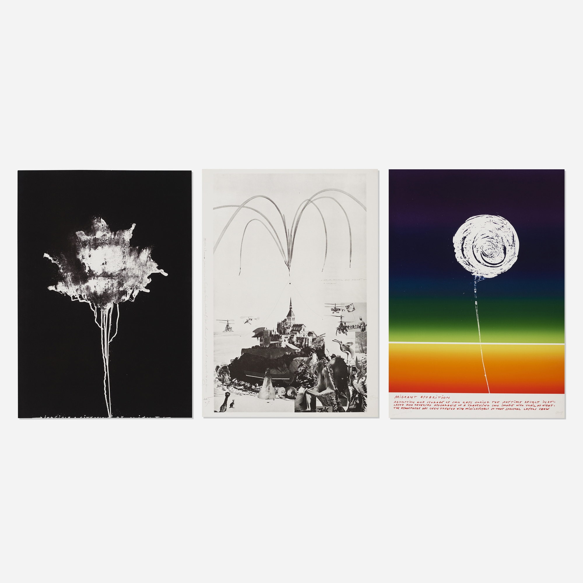Otto Piene | Three works from the Sky Art portfolio (1969) | MutualArt