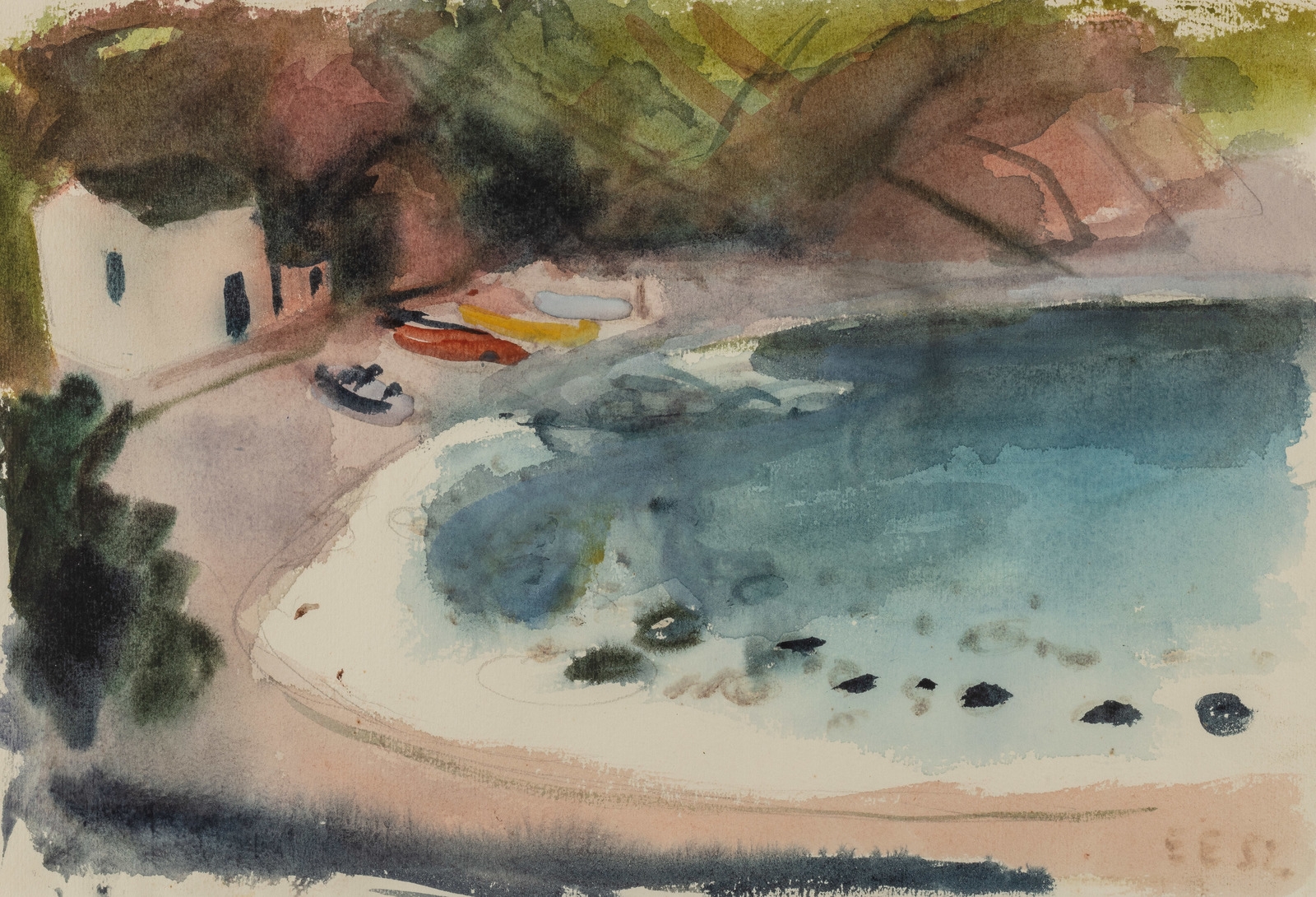 Erling Enger | Fra Positano (1952) | MutualArt