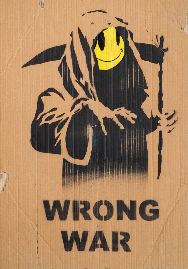 Banksy | Smiley Grim Reaper (2003) | MutualArt
