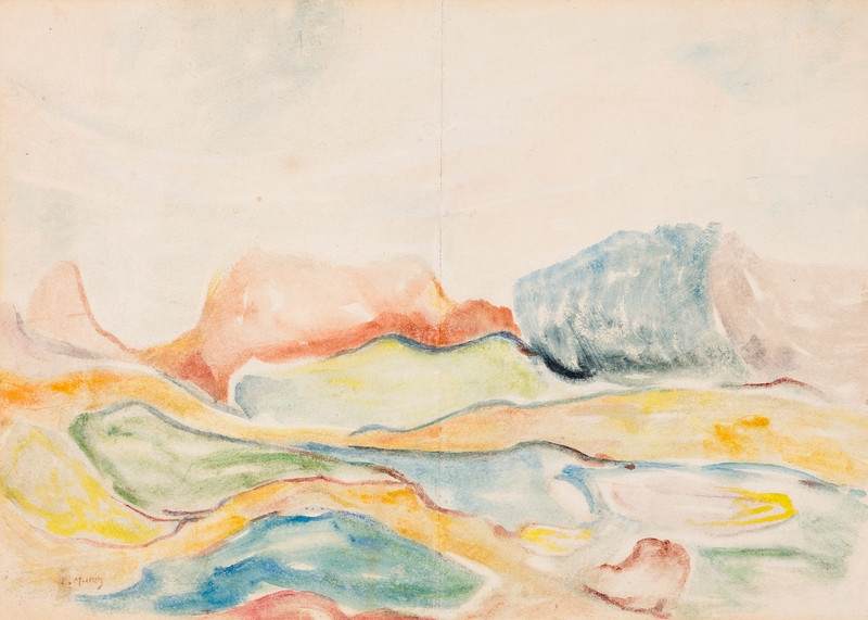 Edvard Munch | Stående modell/ Standing nude (1942) | MutualArt