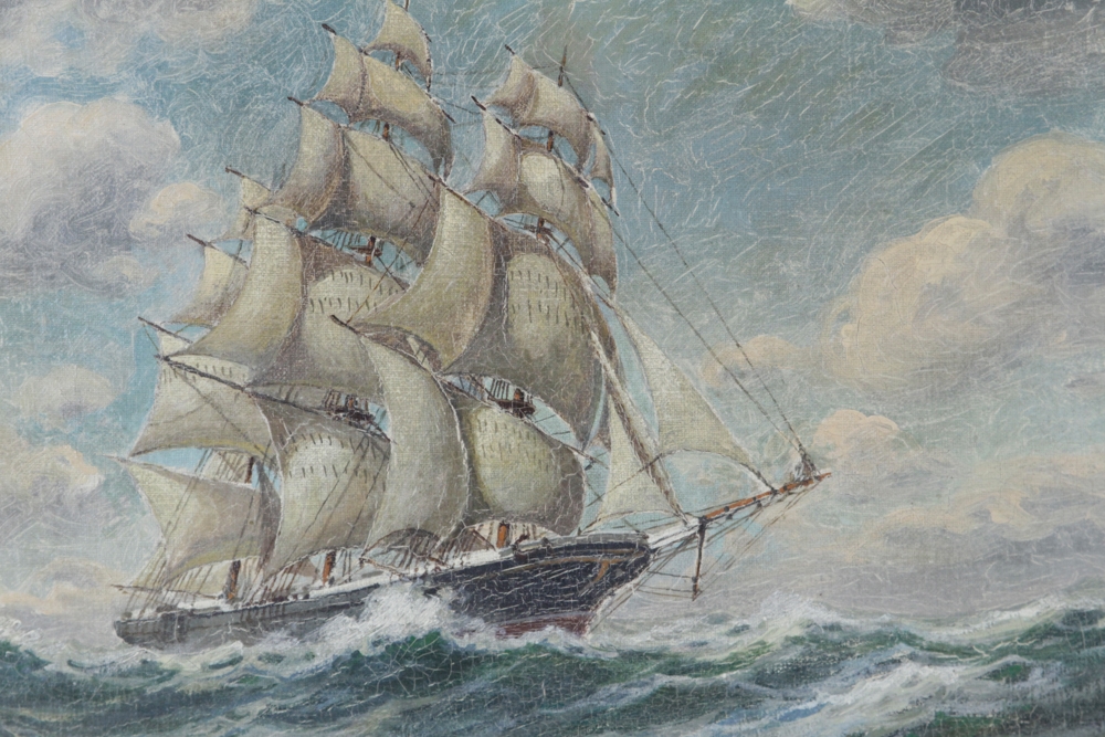 T. Bailey | Schooner Under Sail | MutualArt