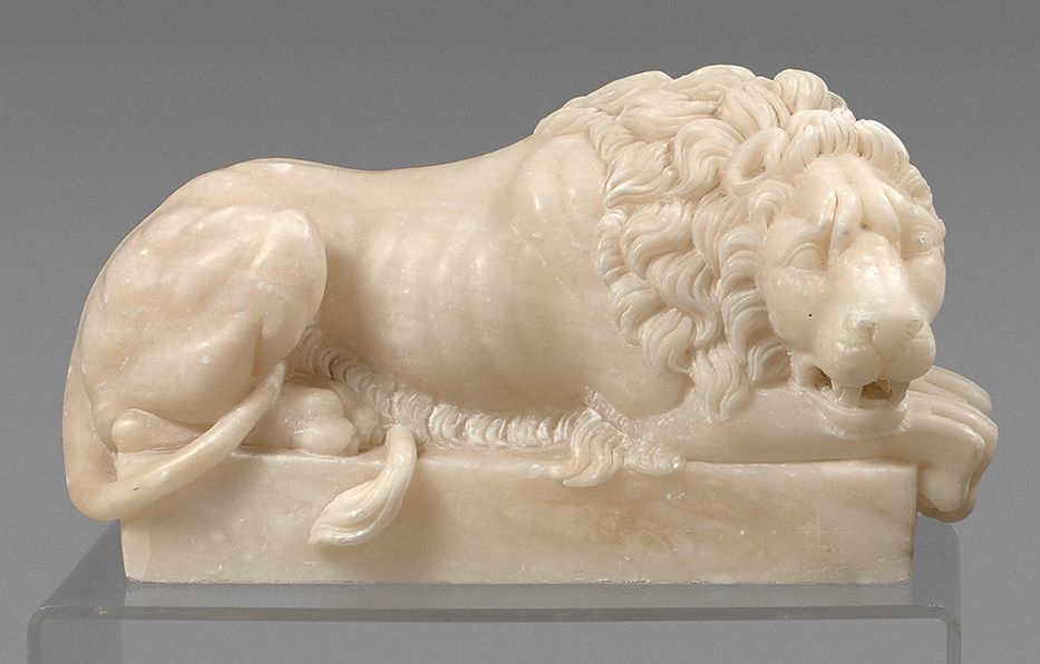 Antonio Canova | Statuette of a reclining lion | MutualArt