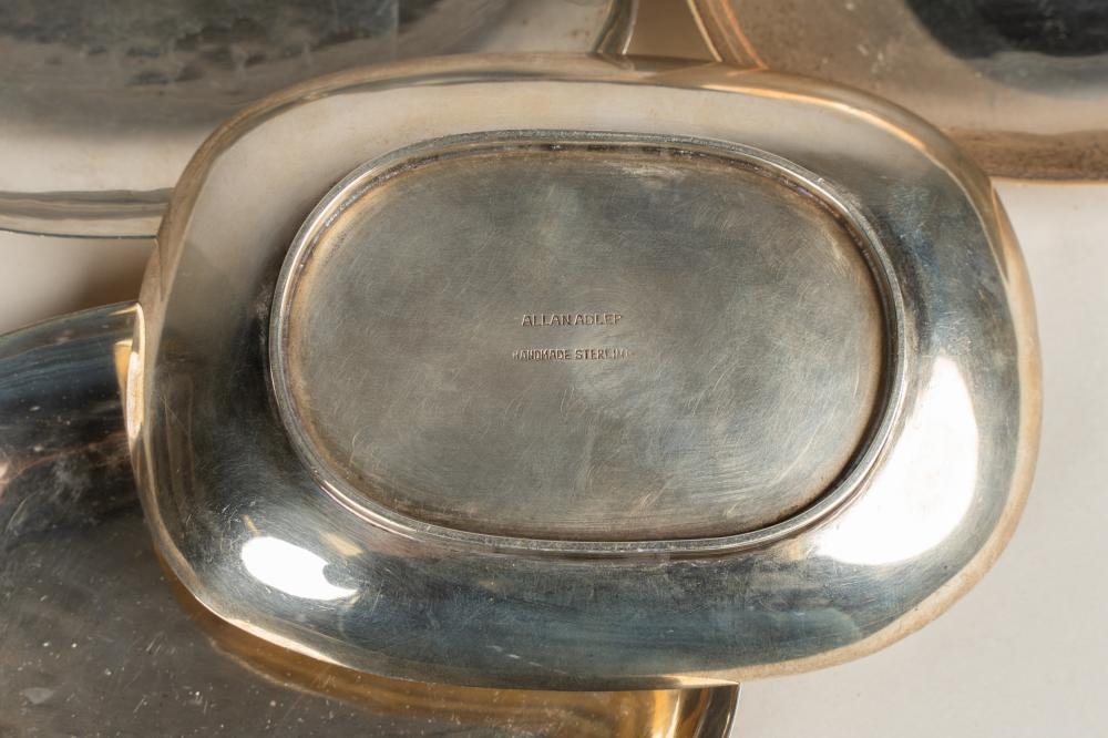 Allan Adler | FIVE ALLAN ADLER STERLING NUT DISHES | MutualArt