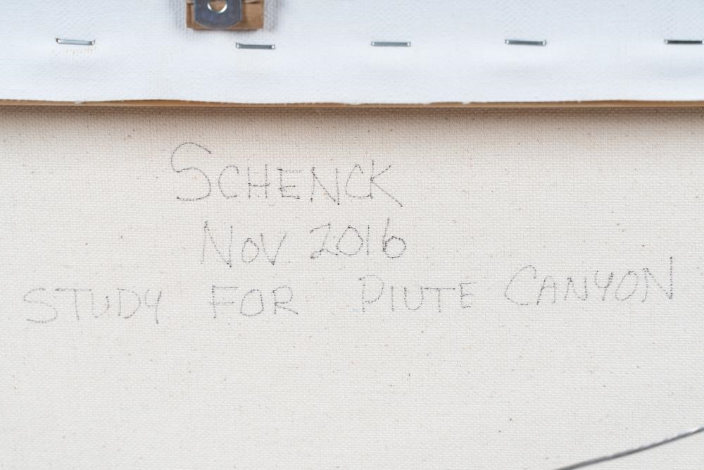 William Schenck | SCHENCK (B. 1947): STUDY OF PIUTE CANYON (2016 ...