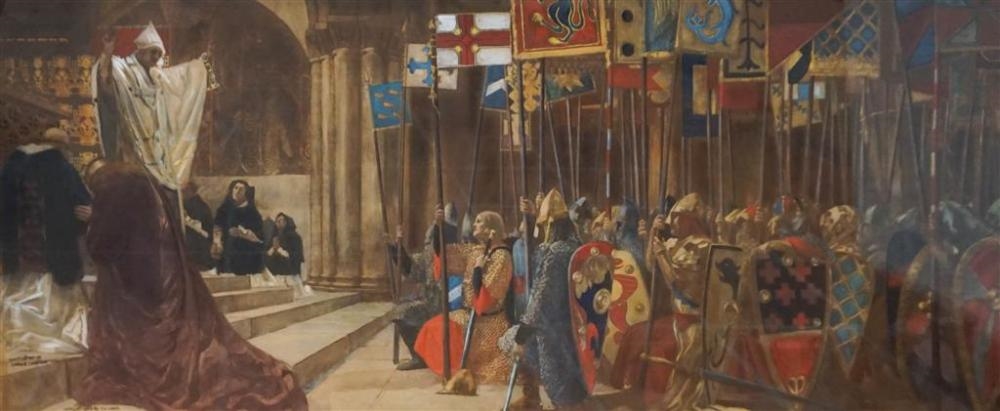Edwin Austin Abbey | The Knights of the Round Table... | MutualArt