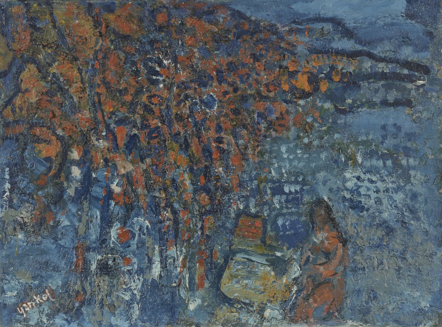 Jacques Yankel | Seated woman | MutualArt