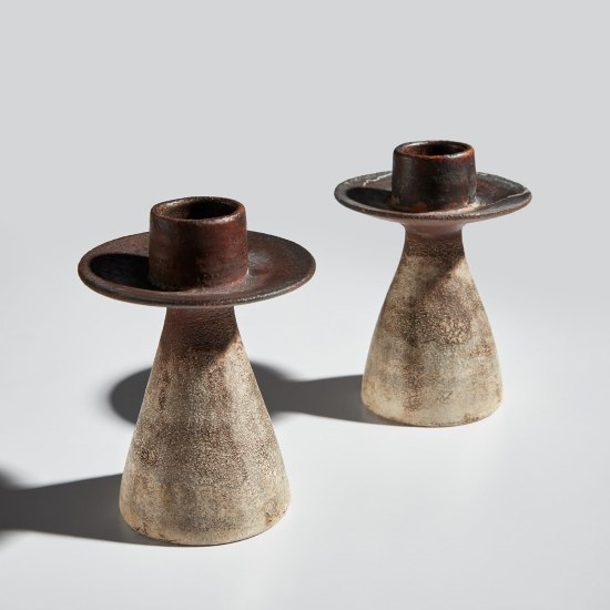 Hans Coper | Pair of candle holders | MutualArt
