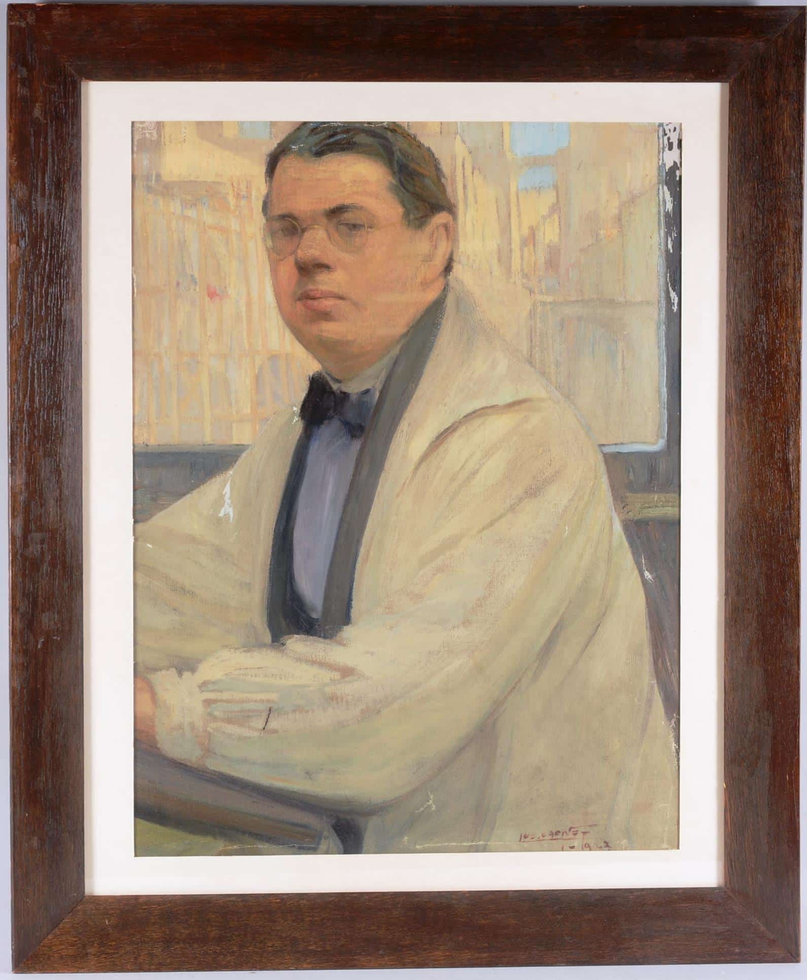 Luc Lafnet | Portrait de l’architecte Emile Bernimolin (1923) | MutualArt