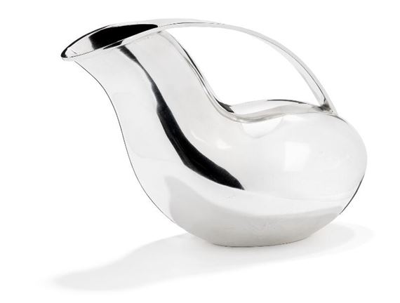 Per Sax Moller | A sculptural sterling silver wine pitcher with curving ...