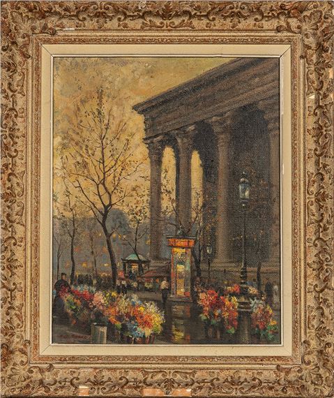 Maximilian Aurel Reinitz Rasko | Flower Stalls by the Madeleine (19 ...