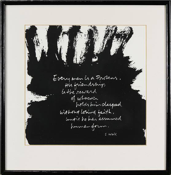 Corita Kent | Until He Has Assumed Human Form | MutualArt