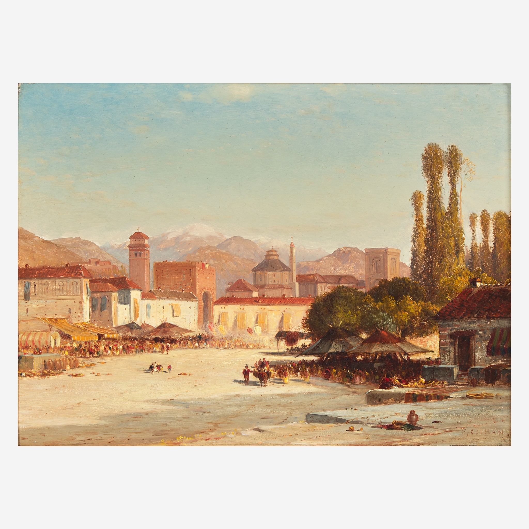 Samuel Colman | View of a Town (1862) | MutualArt