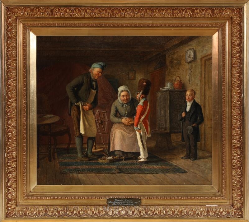 David Monies | Konfirmandens Besøg hos Bedsteforældrene (1886) | MutualArt