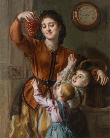 Johann Baptist Reiter | Reiter's second wife Anna with the children Max ...