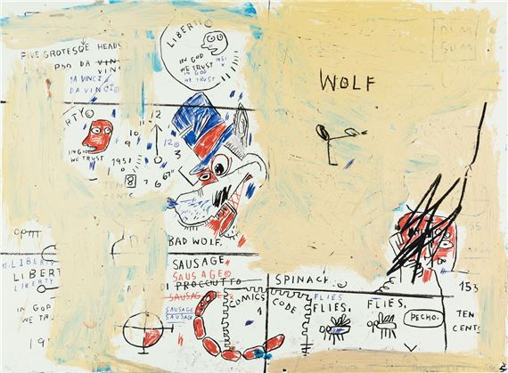 Jean-Michel Basquiat | Wolf Sausage (1982 - 1983) | MutualArt