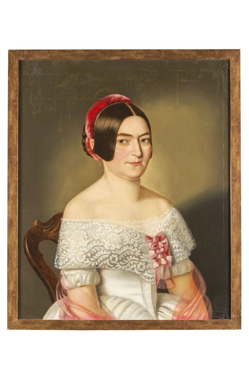 Leonard Rausch | Portrét ženy (1846) | MutualArt