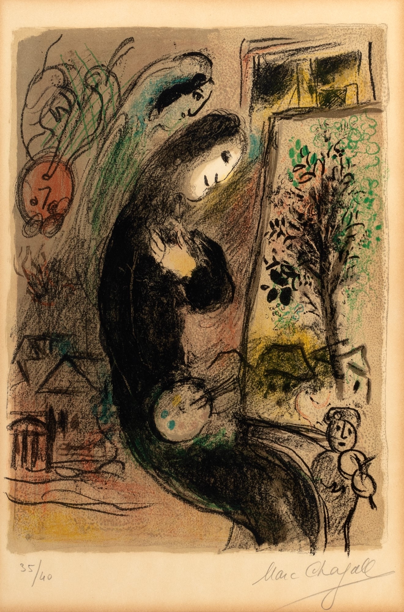 Marc Chagall | L'inspirè (1964) | MutualArt