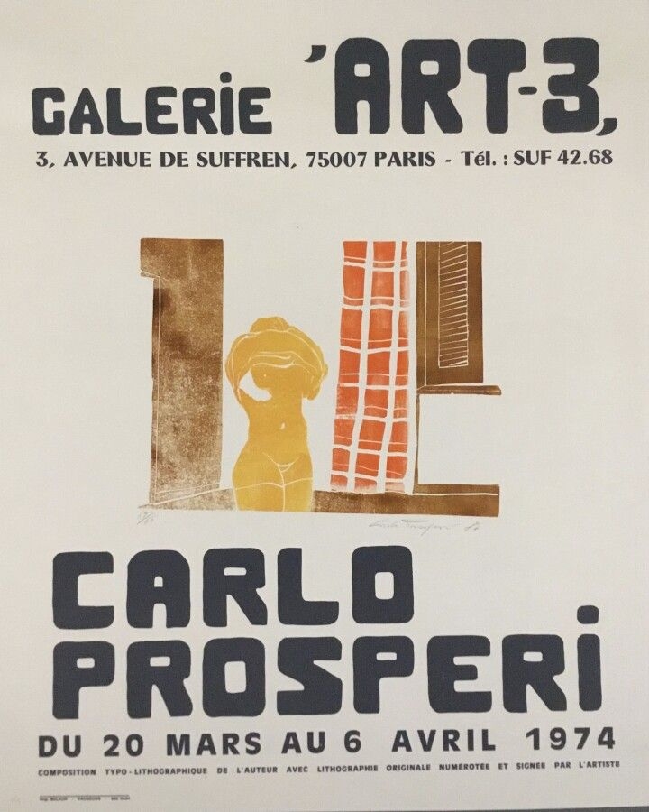 Carlo Prosperi | Poster in lithography (1974) | MutualArt
