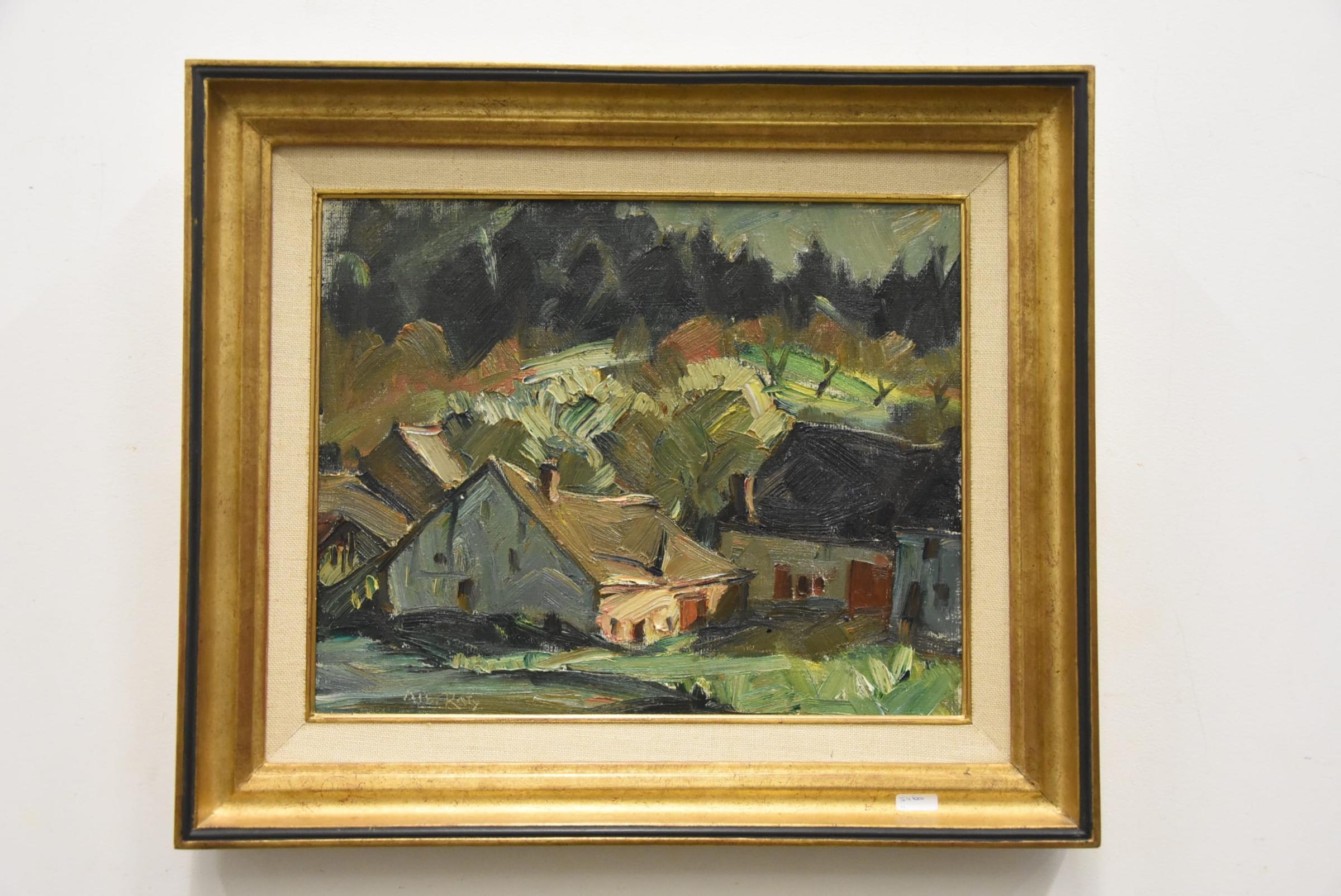 Albert Raty | Maisons dans un paysage arboré | MutualArt