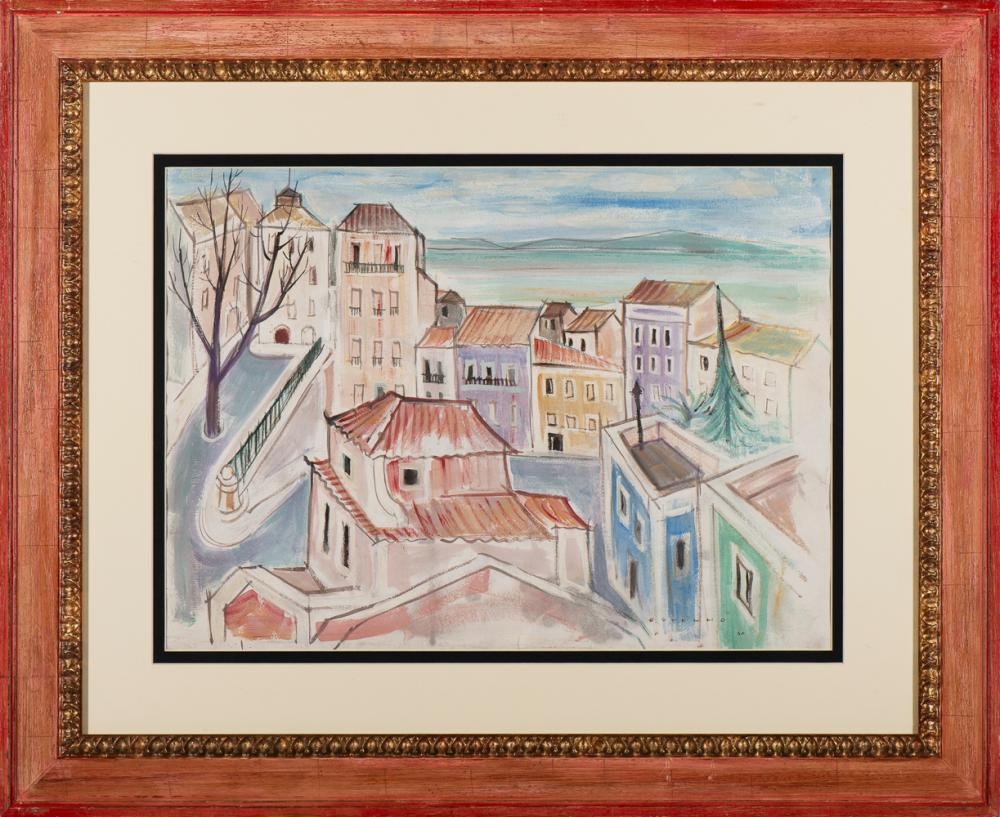 Carlos Botelho | Vista de Alfama (1960) | MutualArt