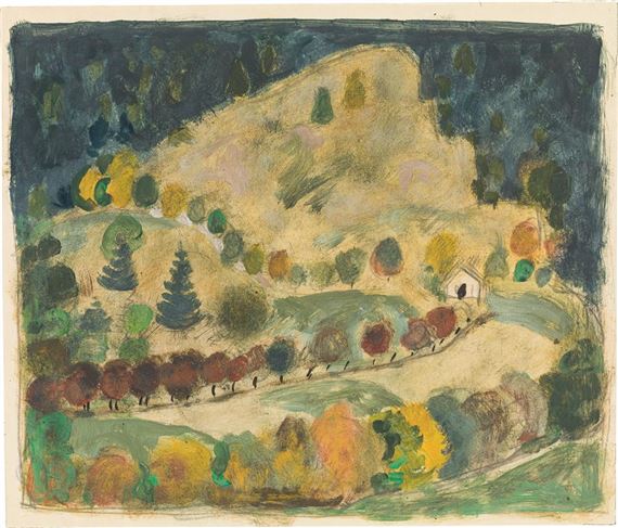 Alfons Walde | Autumn landscape (1919) | MutualArt