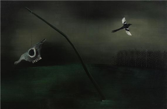 Tinus Van Doorn | Schedel met ekster (1936) | MutualArt