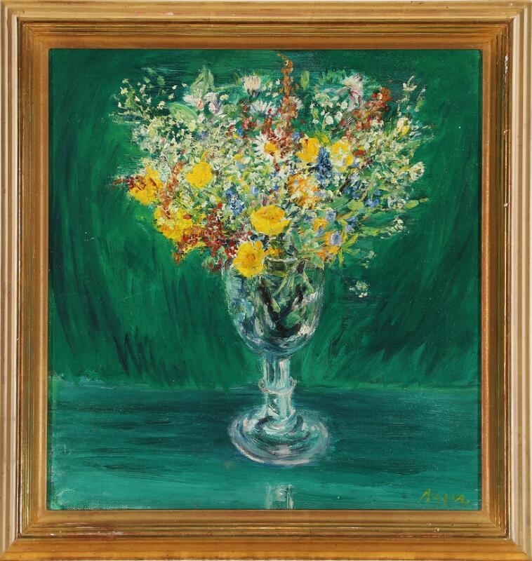 Knud Agger | Still life with flowers | MutualArt